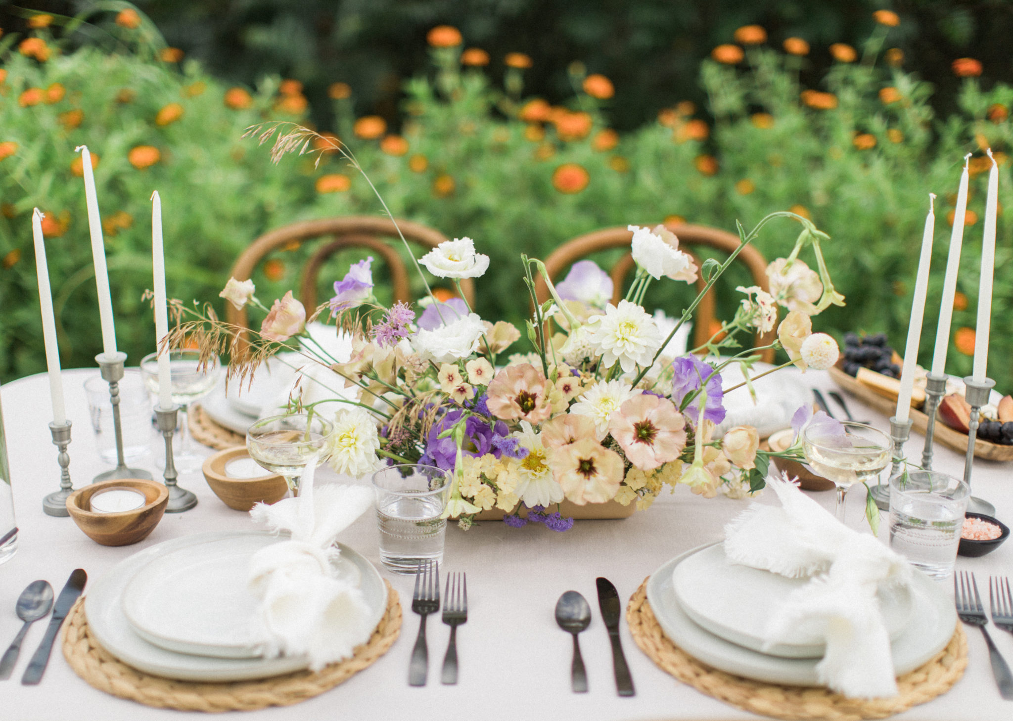 Upscale Flower Farm Picnic Inspiration